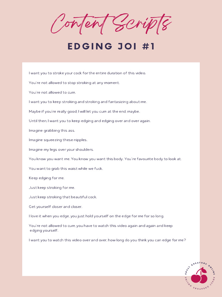 Edging Scripts 1 | PDF