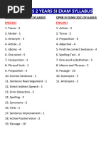 OSSSC RI Mains Exam Syllabus 2025 | PDF | English Language | Verb