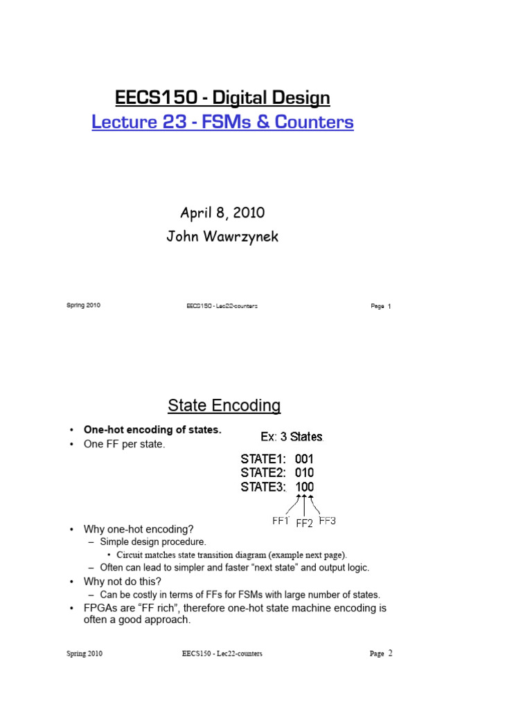 lec22-counters | PDF | Computer Engineering | Computing