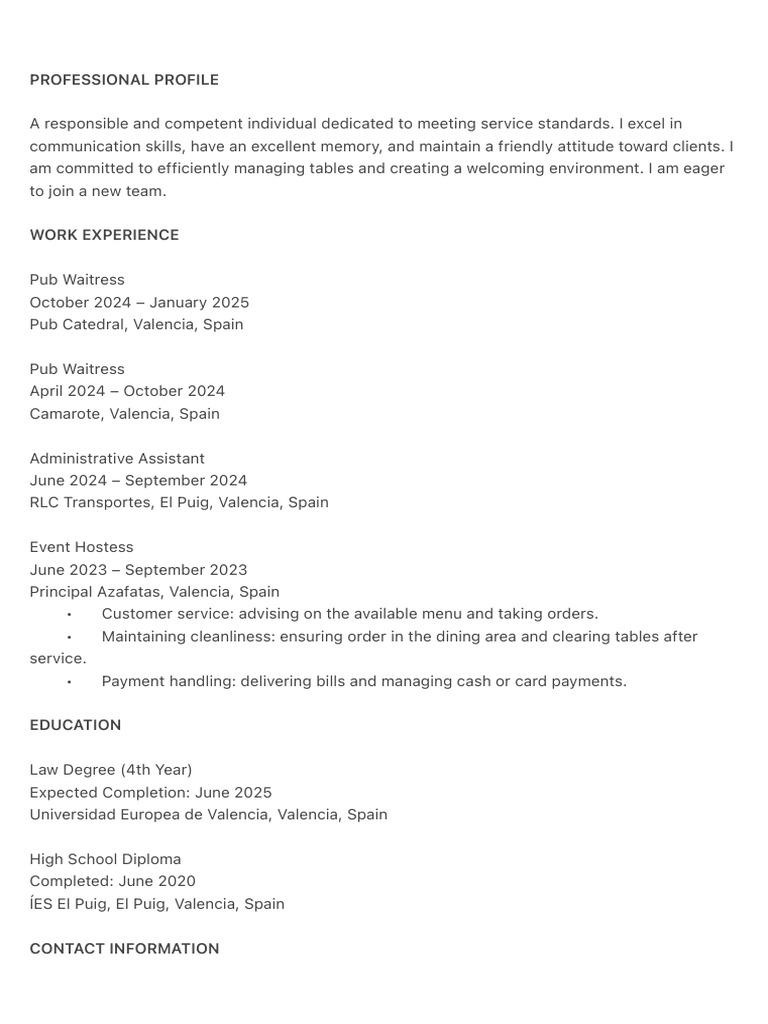 Professional Profile | PDF