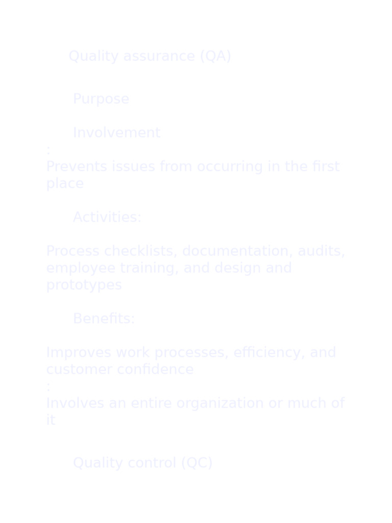 QA vs QC: Key Differences Explained | PDF
