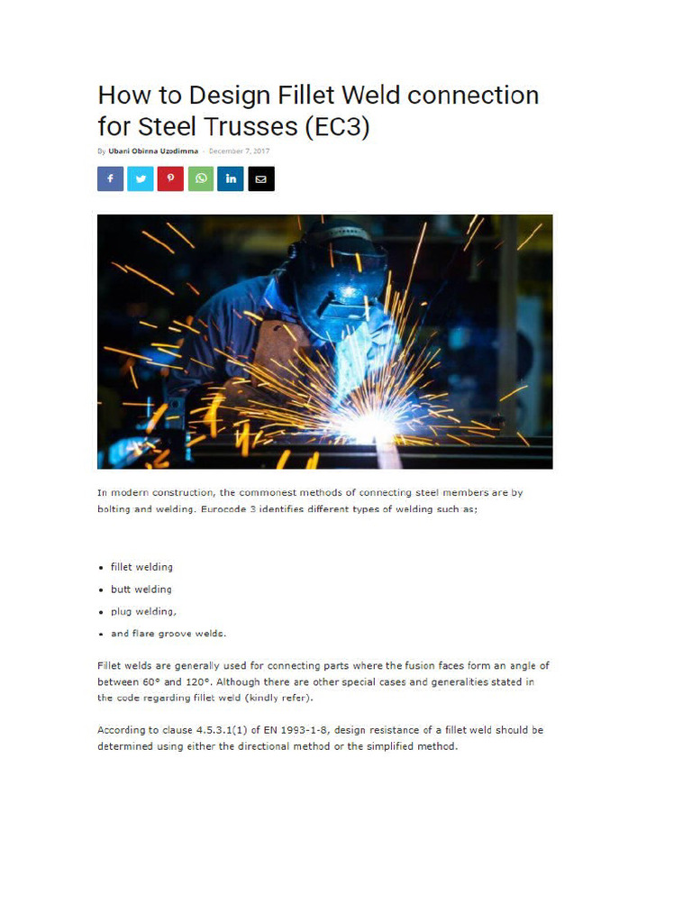 EC3 proračun zavarenog spoja | PDF