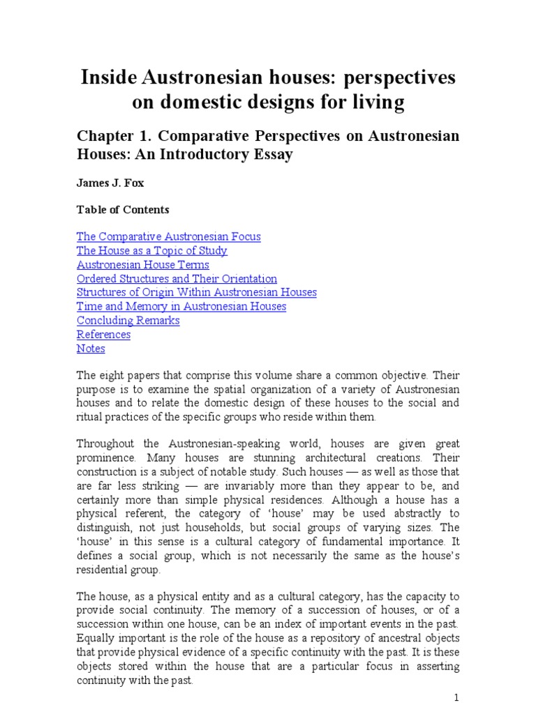 Austronesian House Designs Explored | PDF | Kinship | Anthropology