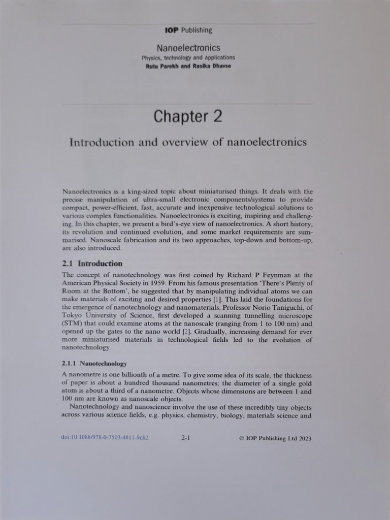 Nanoelectronics Chapter 2 | PDF