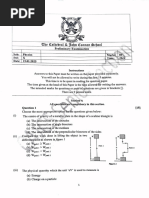 Physics 9 Icse Question Paper 1 | PDF | Weight | Force