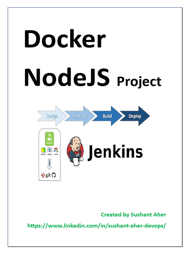 Jenkins Project With Docker NodeJs | PDF