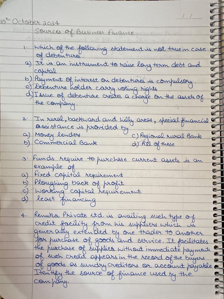 Sources of Business Finance | PDF