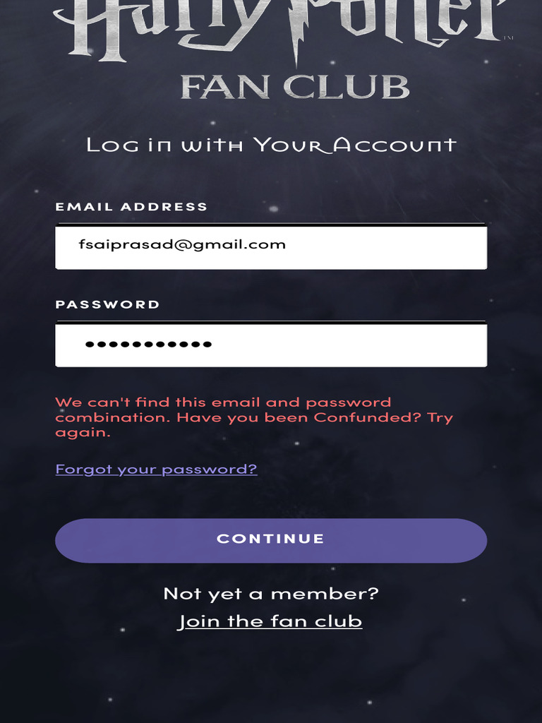 Fan Club Login Help | PDF