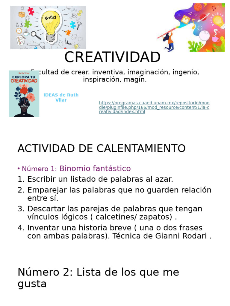 Técnicas Creativas: Binomio Fantástico | PDF