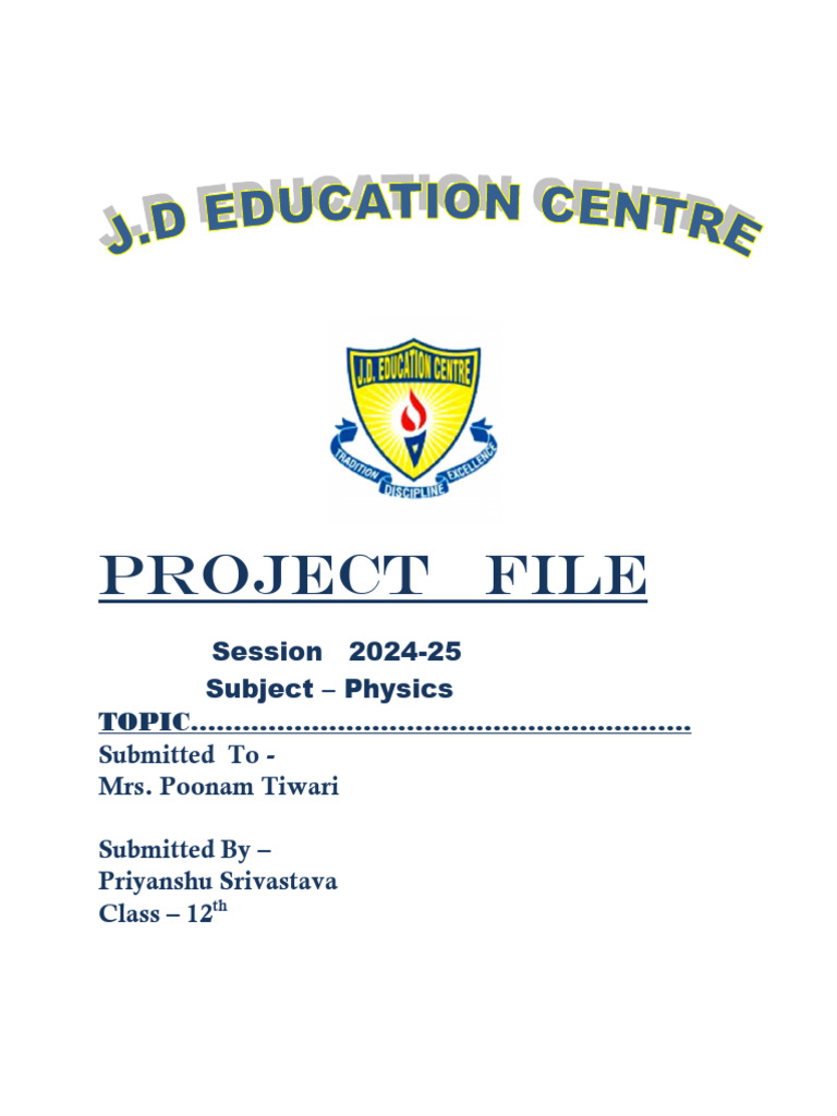 PROJECT FILE | PDF