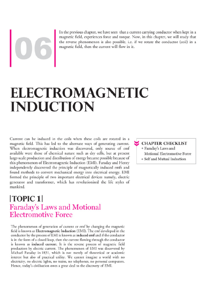 Electromagnetic Induction | PDF