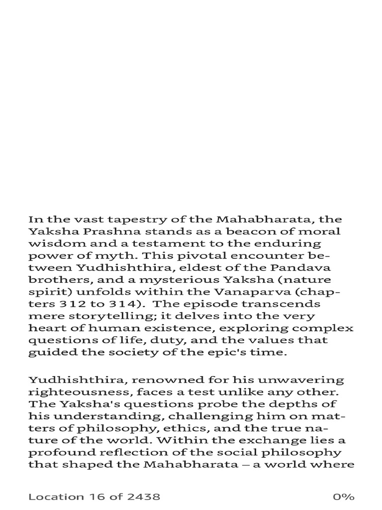 Yaksha Prashana | PDF