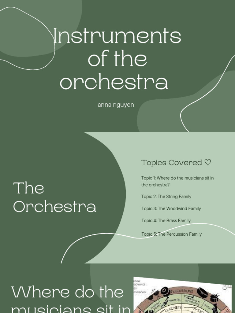 Instruments of The Orchestra: Anna Nguyen | PDF | Woodwind Instruments ...