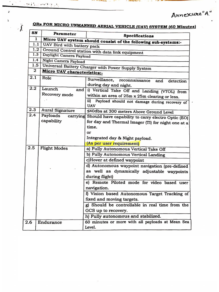 drone spec (1) | PDF