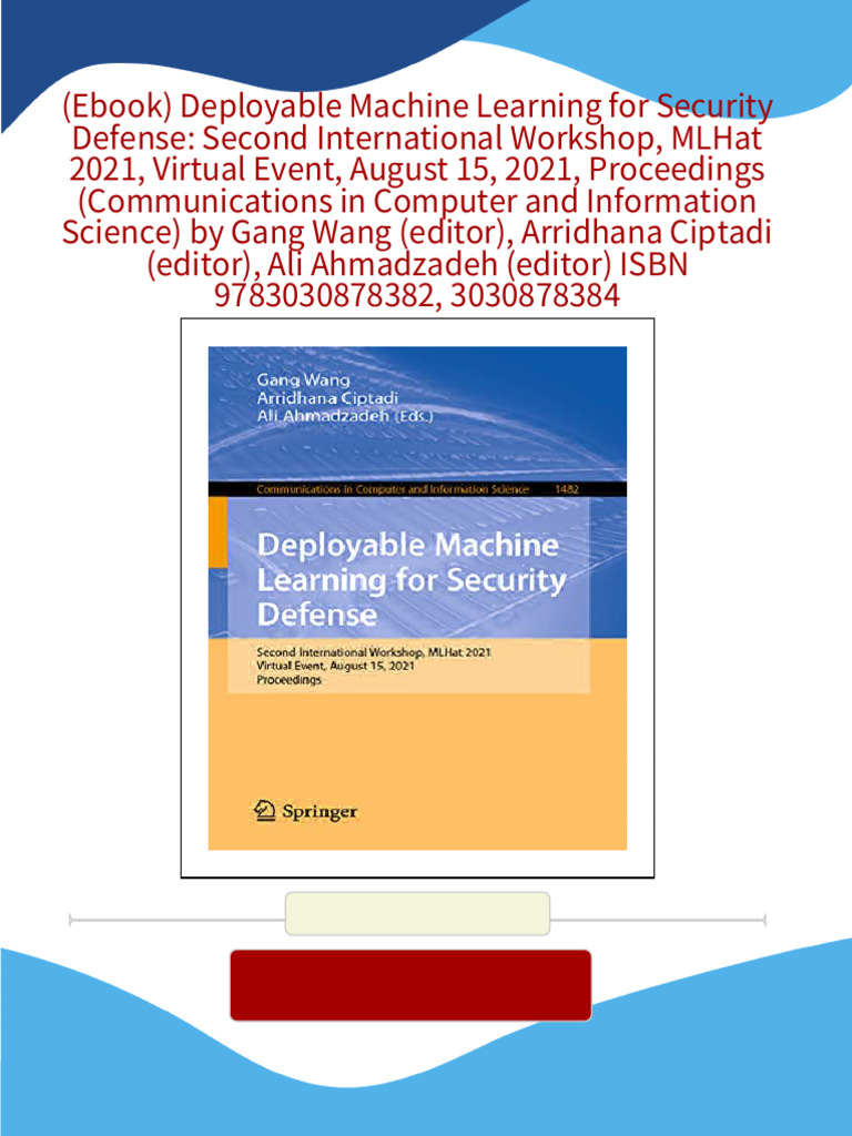 Instant Access to (Ebook) Deployable Machine Learning for Security ... Instant Access to (Ebook) Deployable Machine Learning for Security ...