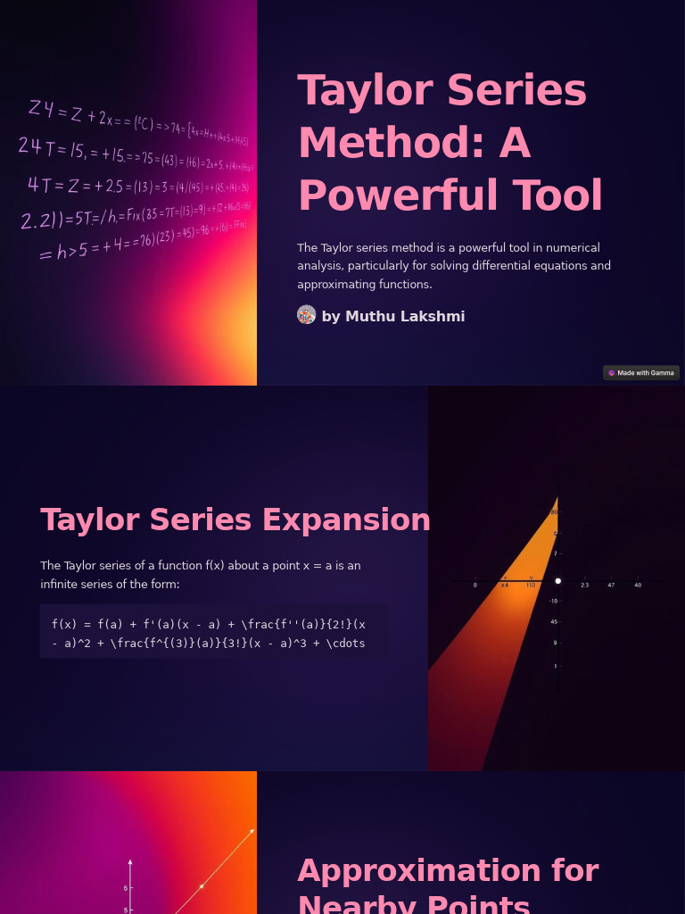 Taylor Series Method A Powerful Tool | PDF | Ordinary Differential ...
