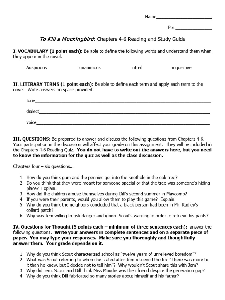 Chapters 4-6 Questions | PDF