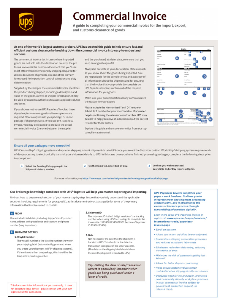 Commercial Invoice Guide | PDF | Invoice | Economies