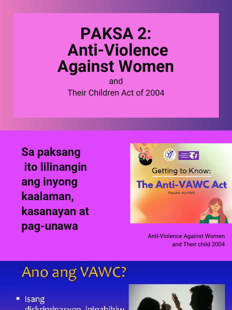 PAKSA 2 (VAWC) Presentation - 20250123 - 190923 - 0000 | PDF