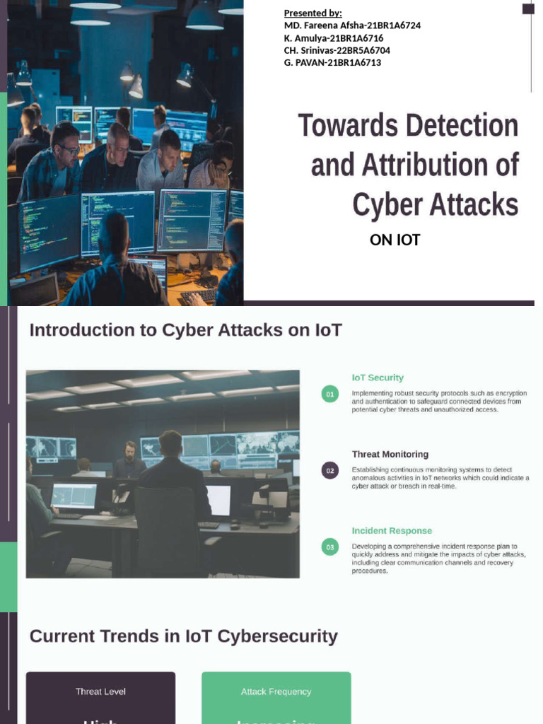 Cyber Attack Detection On Iot Project | PDF
