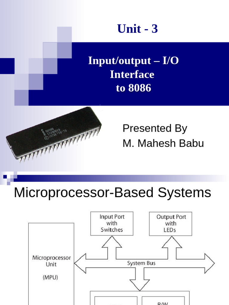 unit-2-3 | PDF | Input/Output | Microcontroller