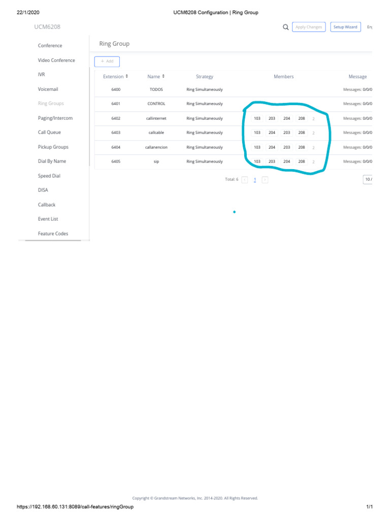 Configuration - Ring Group | PDF