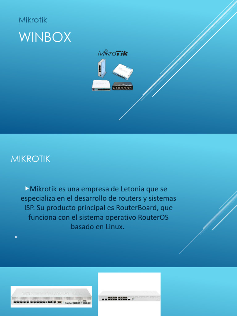 Mikrotik Presentacion | PDF