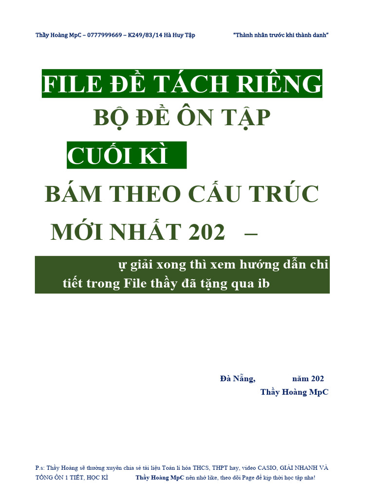 FilederiengToan10 CK1 2425 | PDF