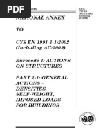 BS EN 1991-1-1 NA Actions On Structures - General Actions - Densities ...