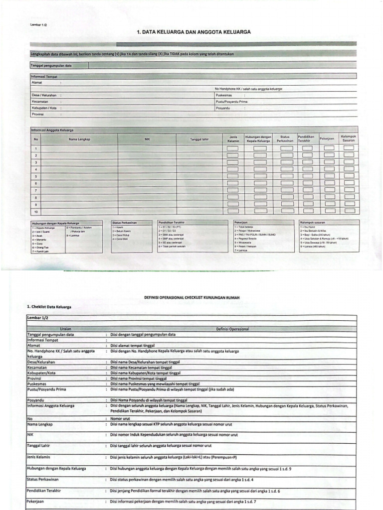 Form Ilp Kunjungan Rumah | PDF