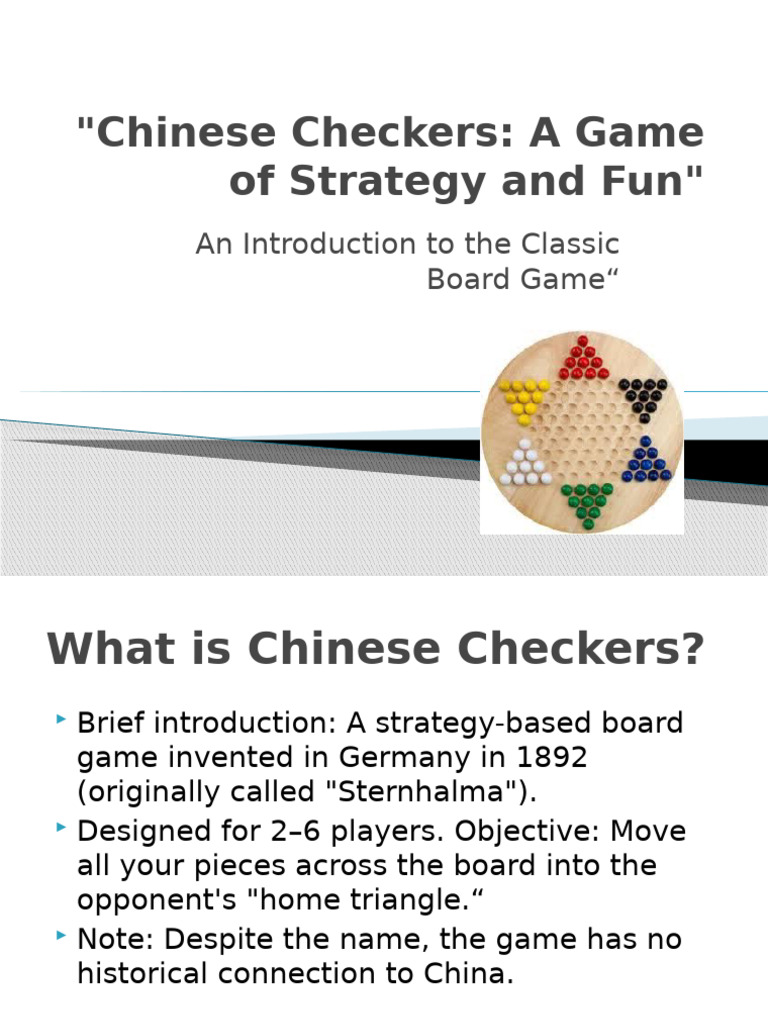Chinese Checkers | PDF