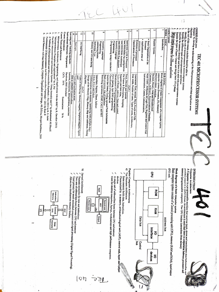 Microprocessor 1 | PDF