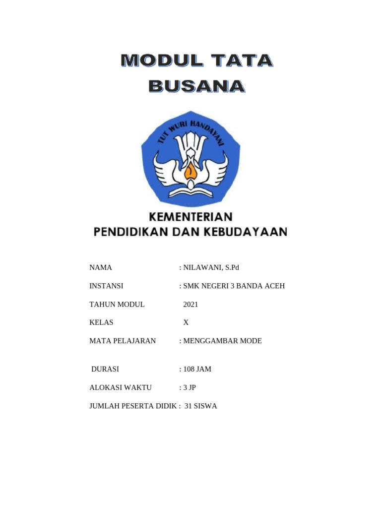 Modul Menggambar Mode SMK 2021 | PDF