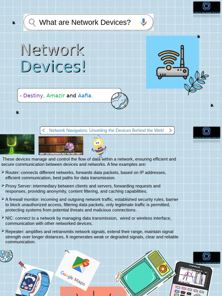 Types of Network Devices. | PDF | Computer Network | Proxy Server