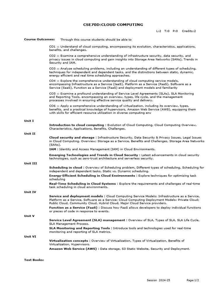 FRM Course Syllabus IPDownload | PDF | Cloud Computing | Computing