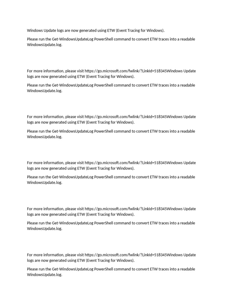 Windows Update Log Conversion Guide | PDF