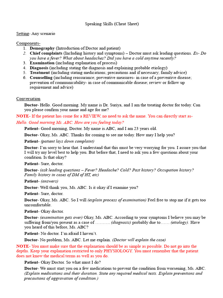 Doctor-Patient Communication Guide | PDF | Medical Diagnosis | Health Care