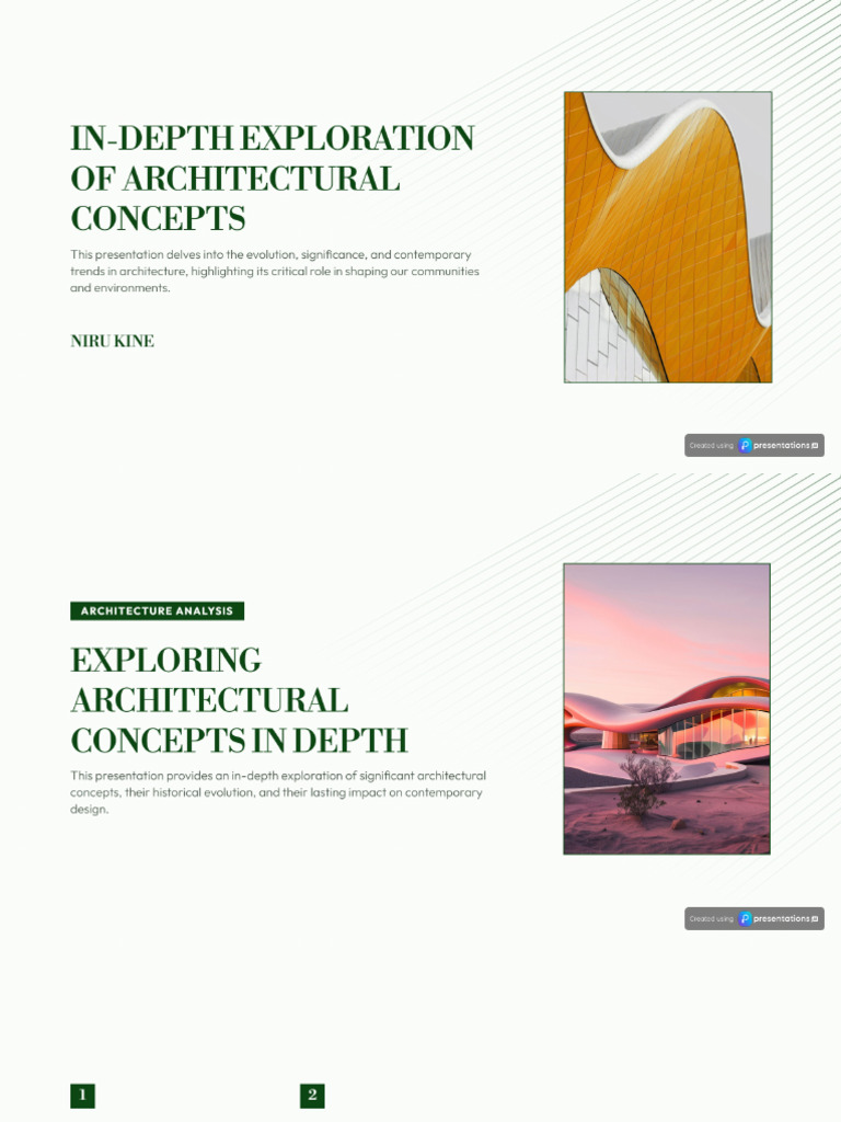 Comprehensive Analysis of Architectural Concepts | PDF