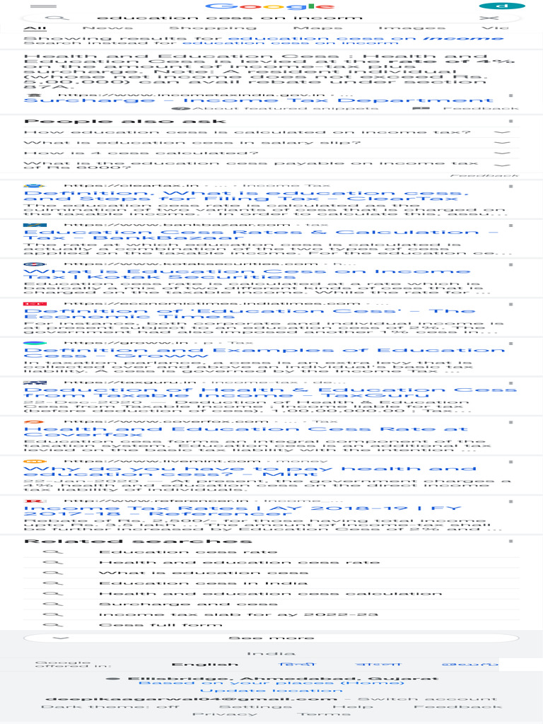 Health and Education Cess Explained | PDF | Taxes | Income Tax