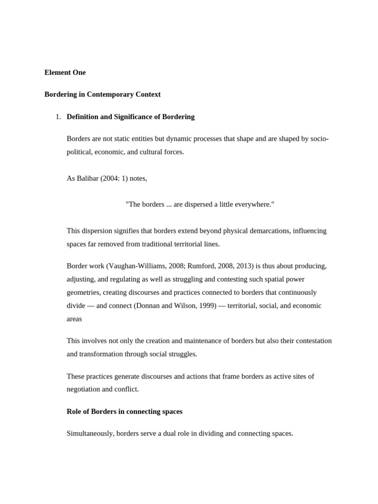 Bordering | PDF | Space | Immigration