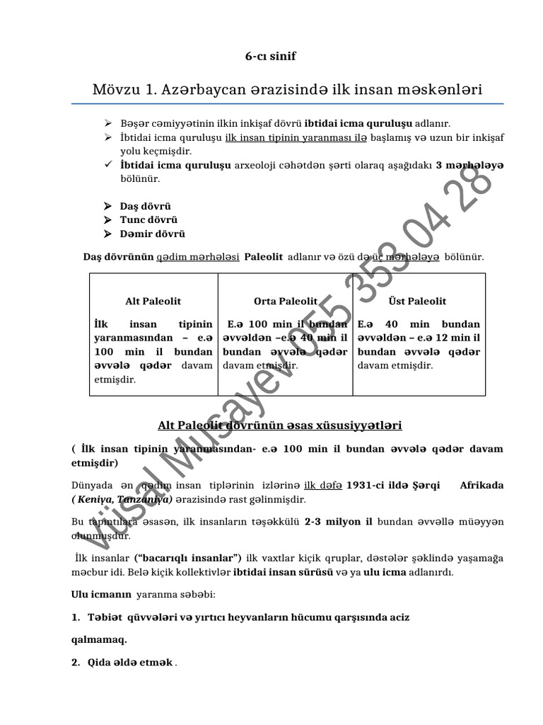 6 az tarix yeni | PDF