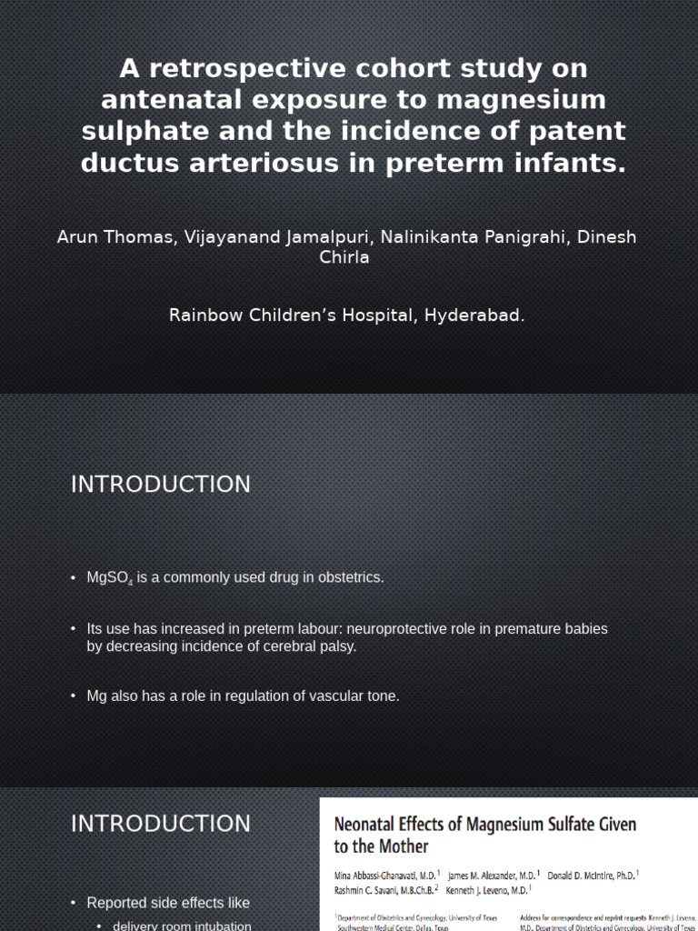 Paper Presentation | PDF | Preterm Birth | Childbirth