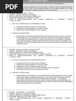 Experience Work Sheet Sample | PDF | Classroom | Teachers