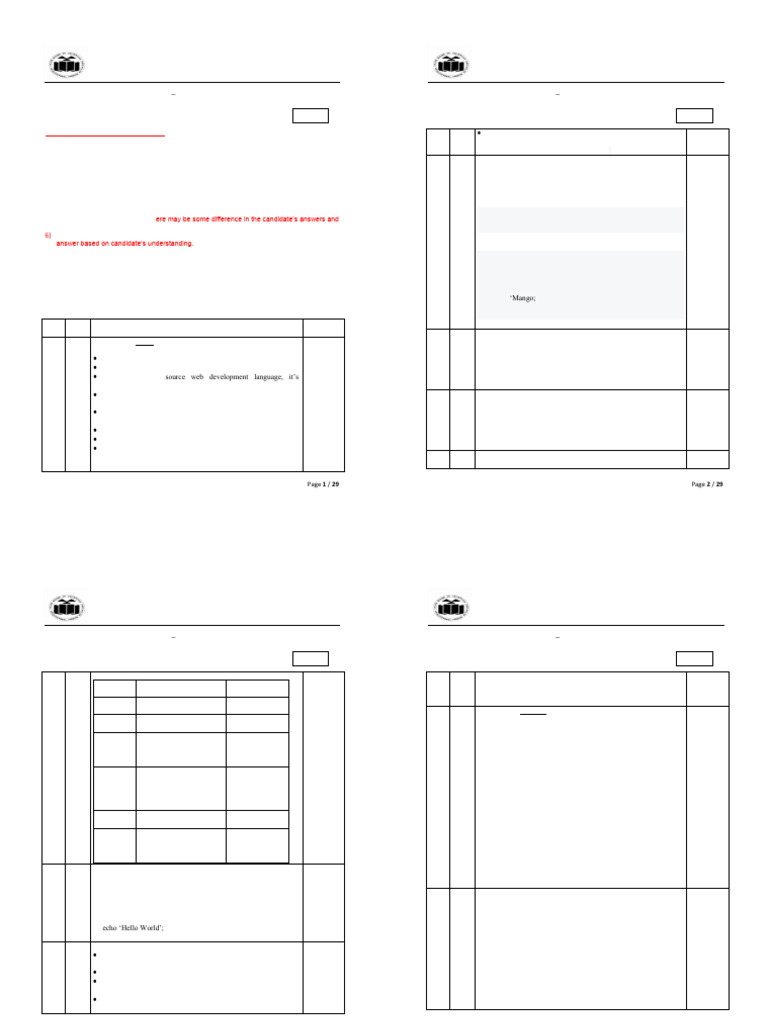 Php S 22 Pdf Method Computer Programming Php