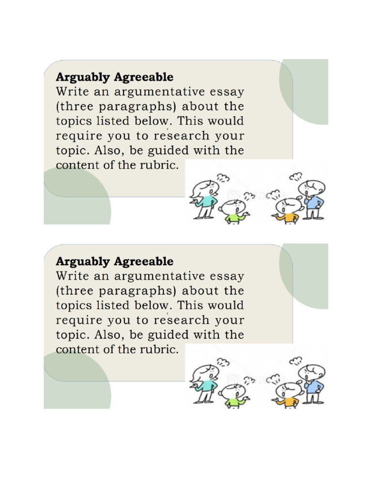Arguably Agreeable | PDF