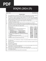 IOQM (2024) Question Paper | PDF | Numbers | Triangle