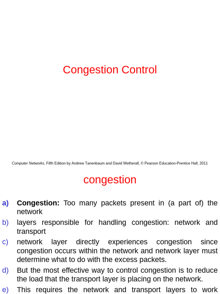 Congestion Control Qos | PDF | Network Congestion | Computer Network
