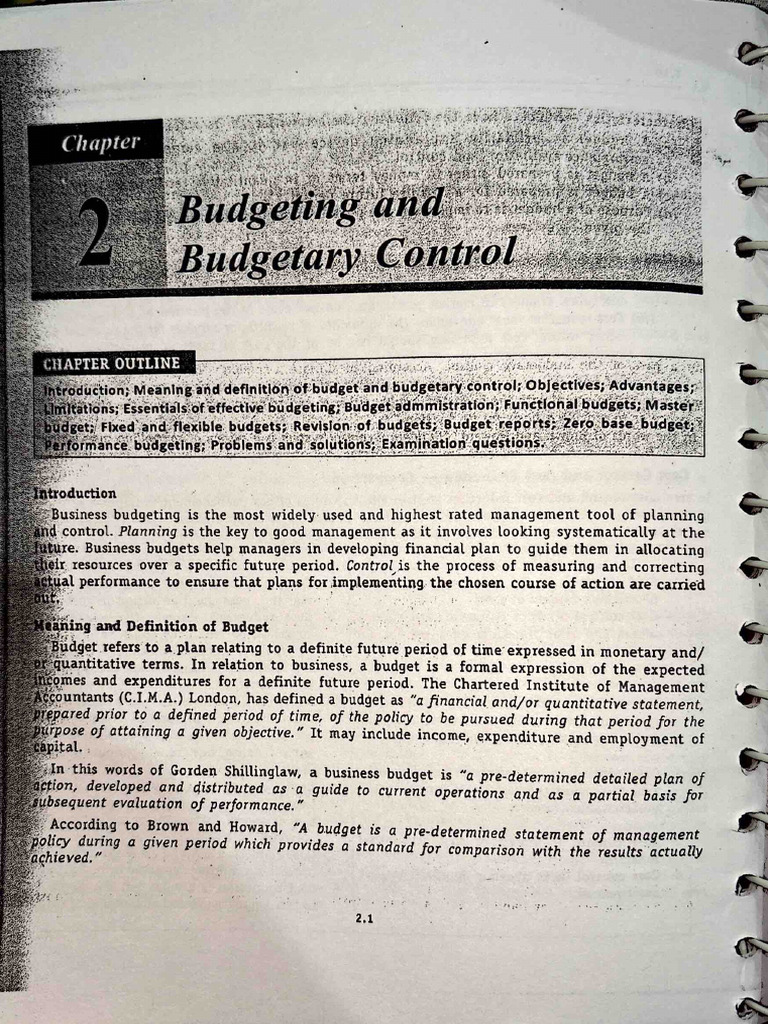 Budgeting | PDF
