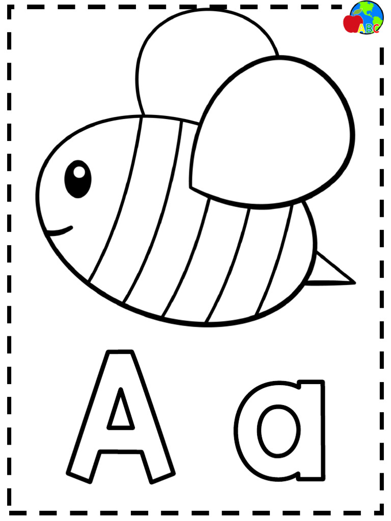 Colorea y Traza ABC | PDF