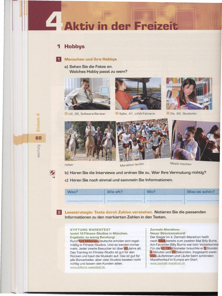 Studio D A2 Kurs - Und Uebungsbuch Teilband 1-EINHEIT 4 - 62-75 | PDF